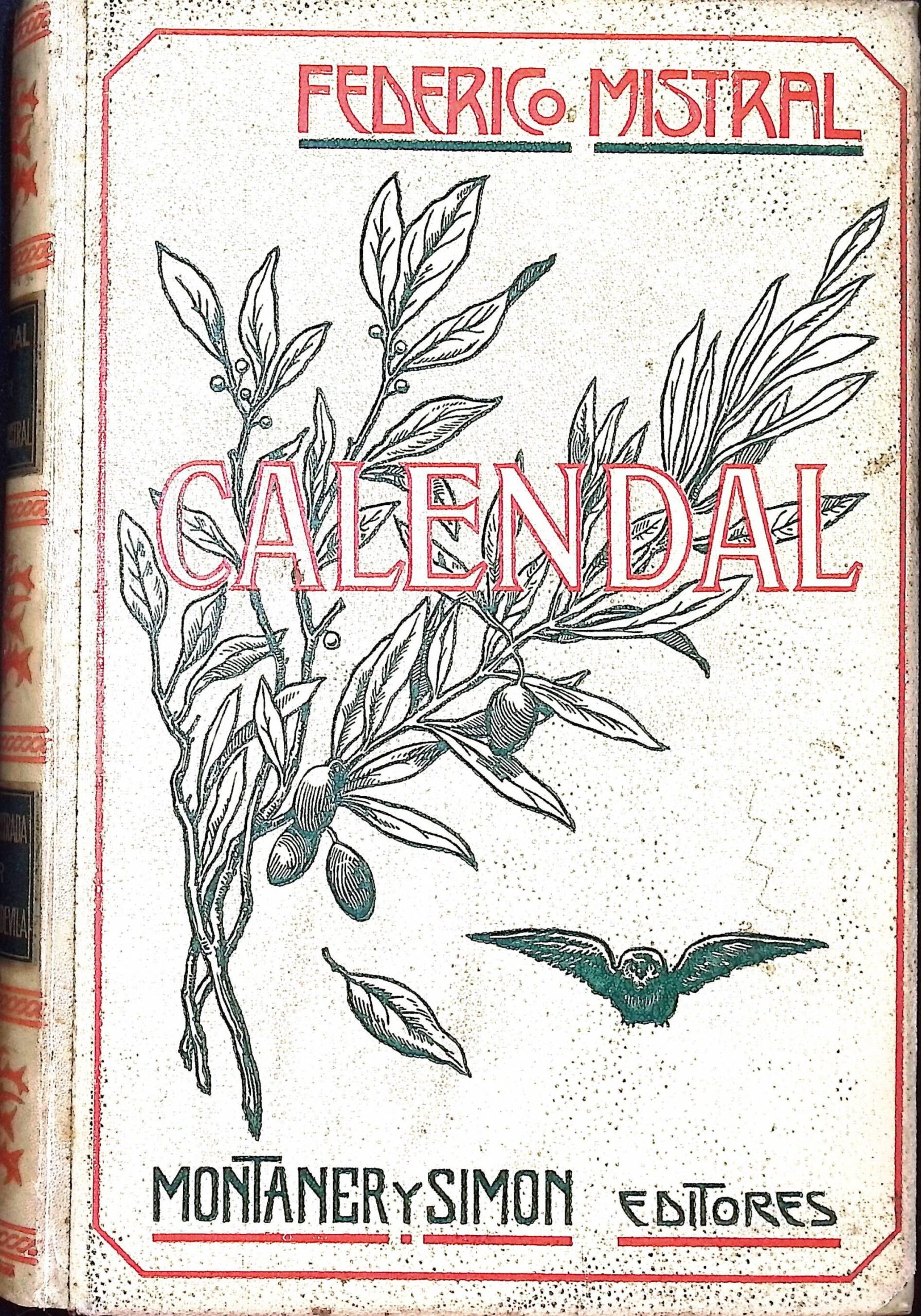 CANDEAL -POEMA - FEDERICO MISTRAL - Libro Antiguo Clásico