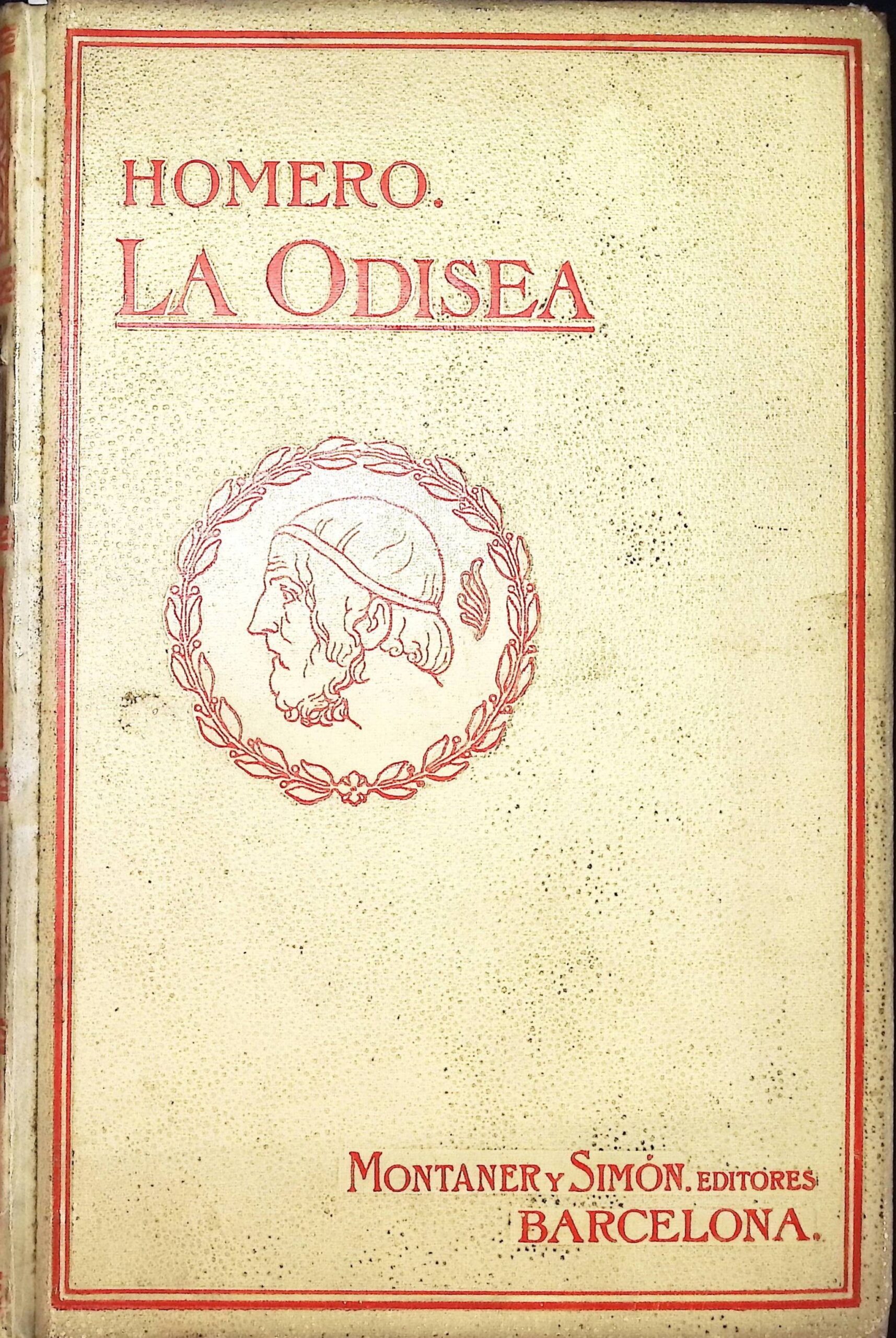 LA ODISEA -HOMERO- - Libro Antiguo Clásico