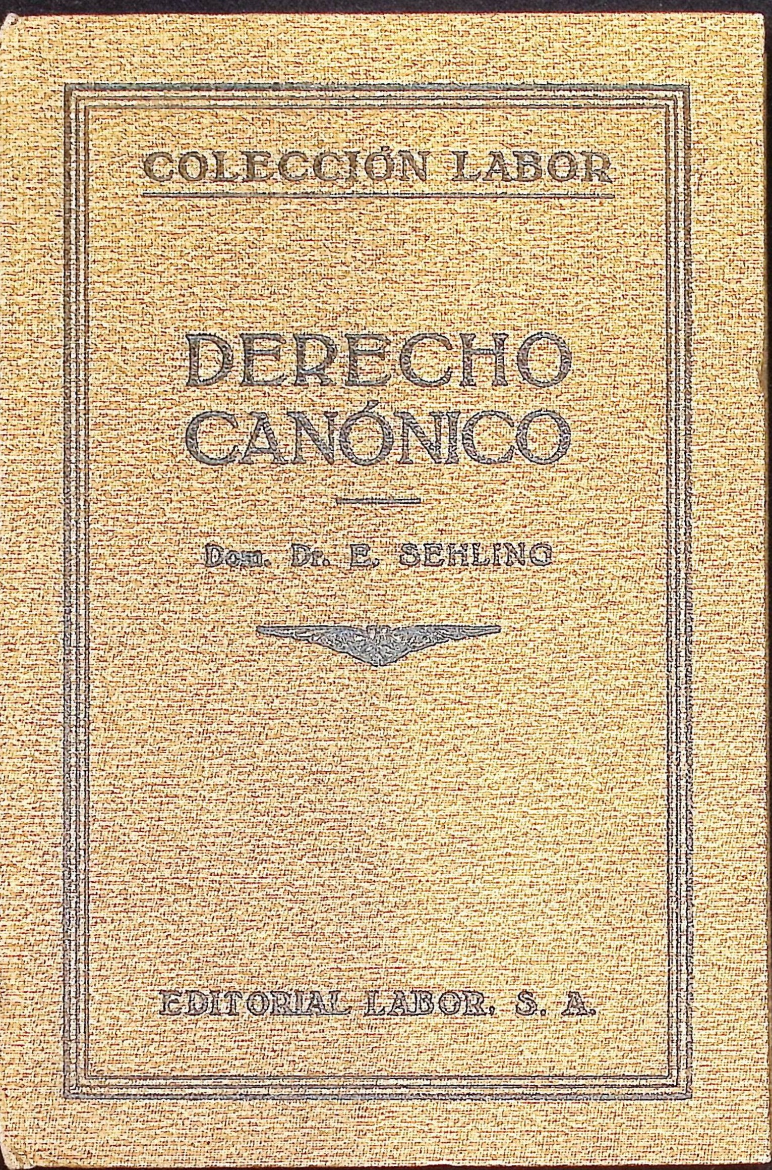 DERECHO CANÓNICO - Libro Antiguo Clásico